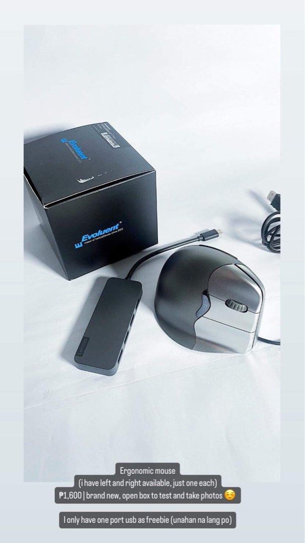 Brand New Ergonomic Mouse with Freebie, Computers & Tech, Parts ...
