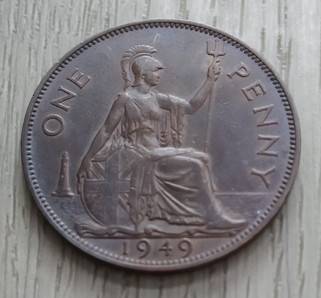 Britain 1949 Penny Coin With Good Details, Hobbies & Toys, Memorabilia ...