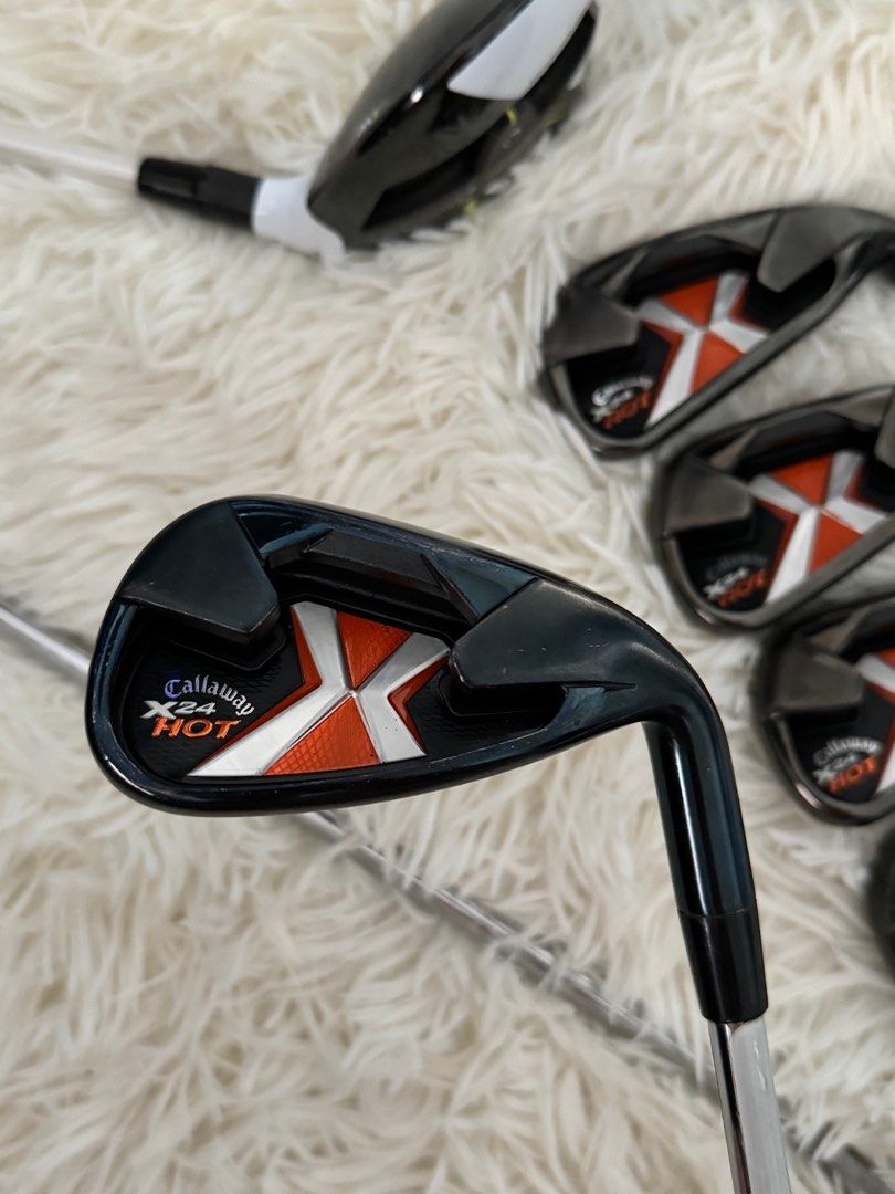 Callaway X24 HOT Iron Golf Set with TaylorMade M2 Driver, M1 Wood and ...