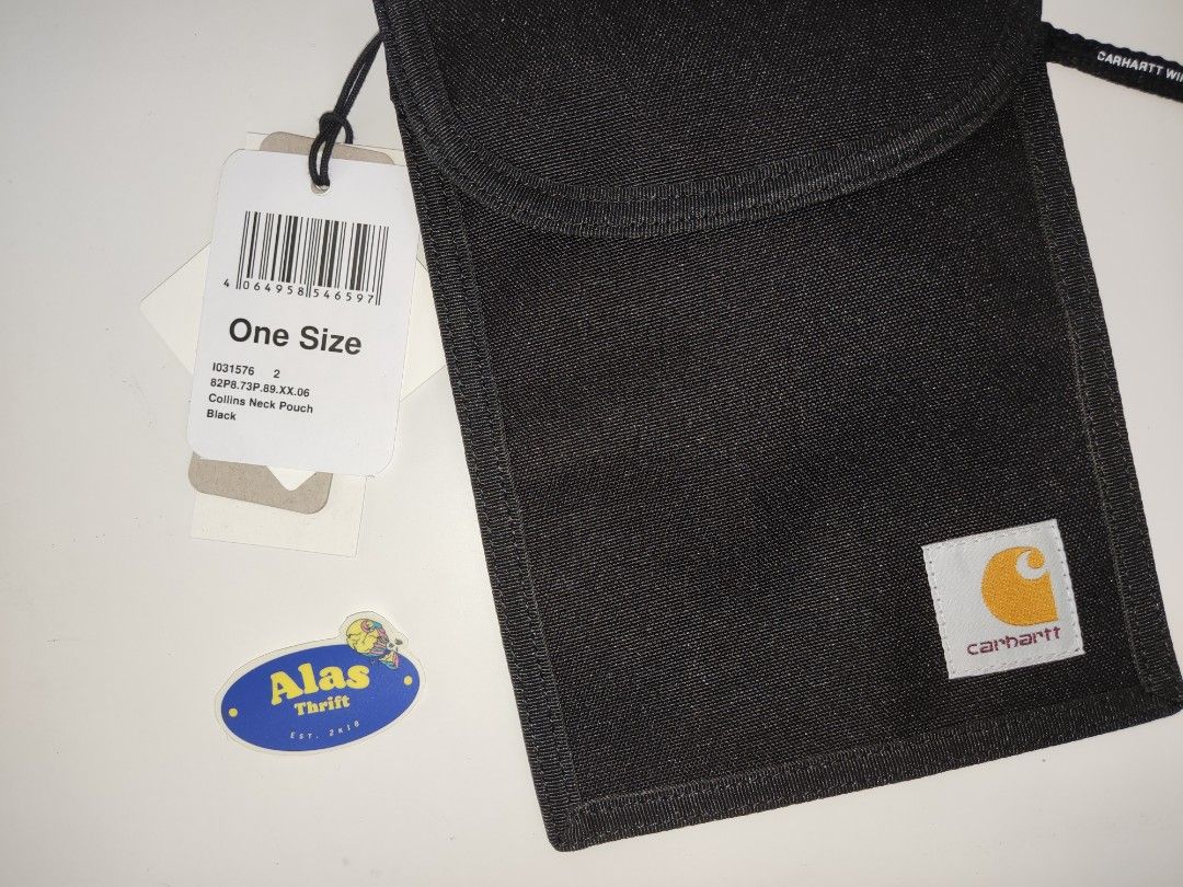 Carhartt Wip Collins Neck Pouch - Black, Men's Fashion, Bags, Sling ...