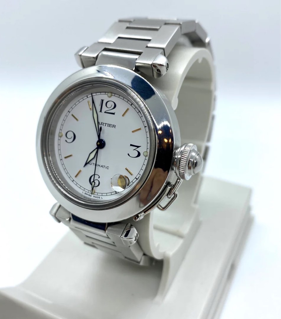 cartier pasha white face 35mm, Luxury, Watches on Carousell