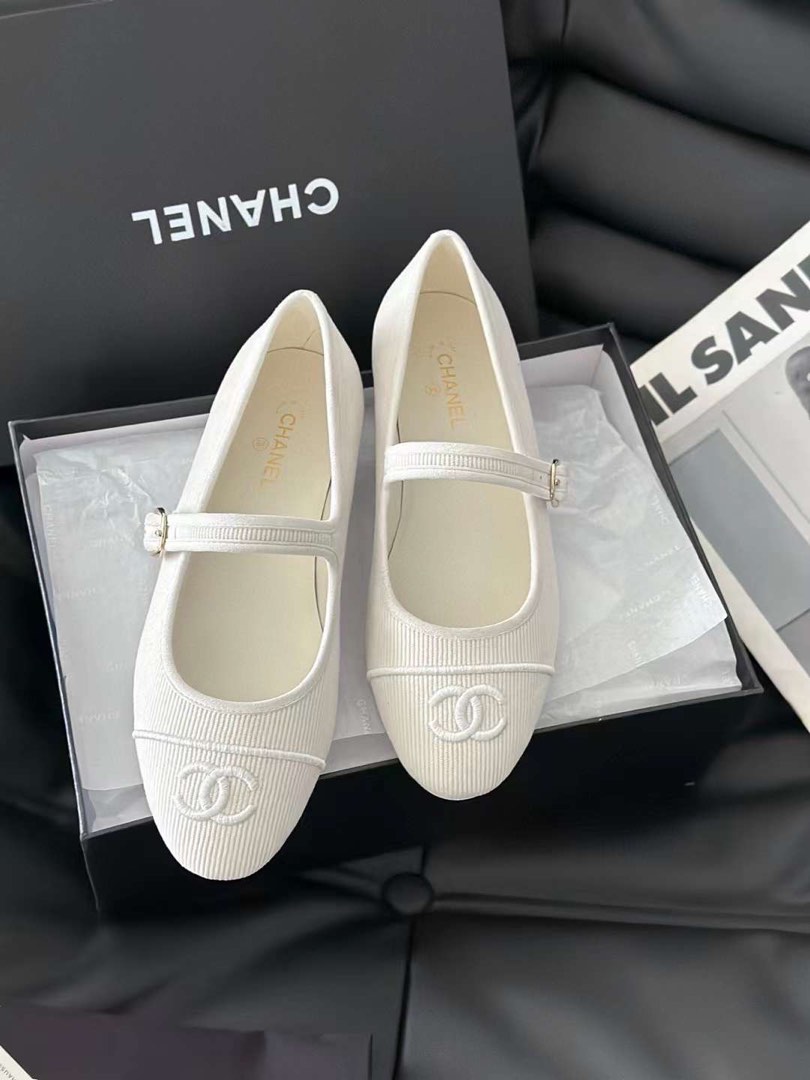 Chanel ballet flats, 名牌, 鞋及波鞋 - Carousell