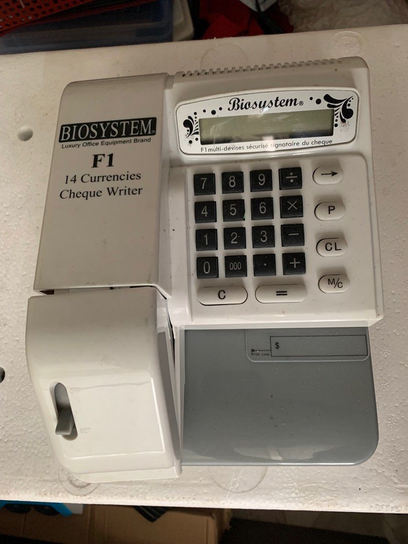Cheque writer machine, Computers & Tech, Printers, Scanners & Copiers ...