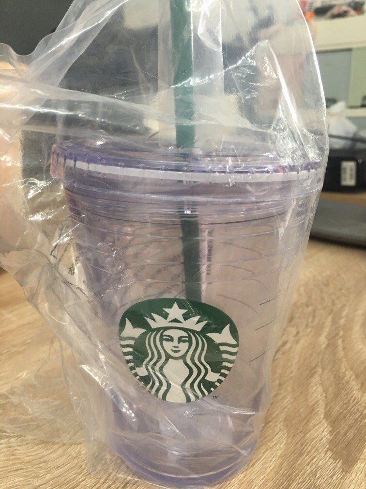 Clear Reusable Starbucks Cup, Furniture & Home Living, Kitchenware ...