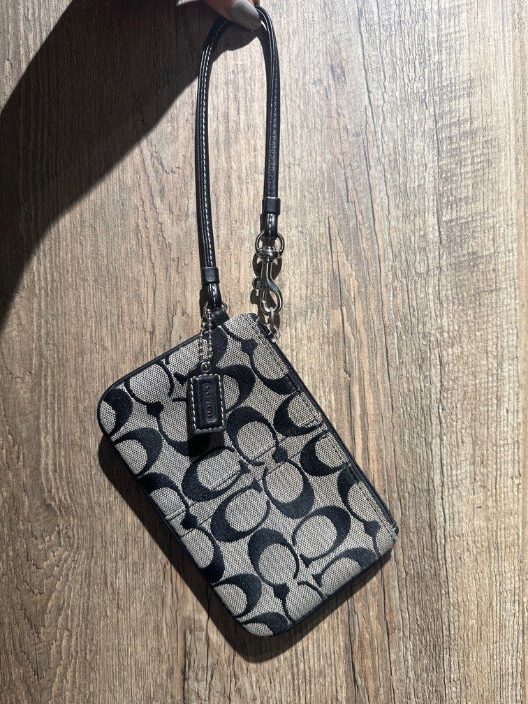 COACH wristlets in black, Women's Fashion, Bags & Wallets, Purses ...