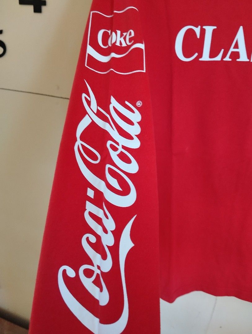 Coca Cola Long sleeve Shirt, Men's Fashion, Tops & Sets, Tshirts & Polo ...