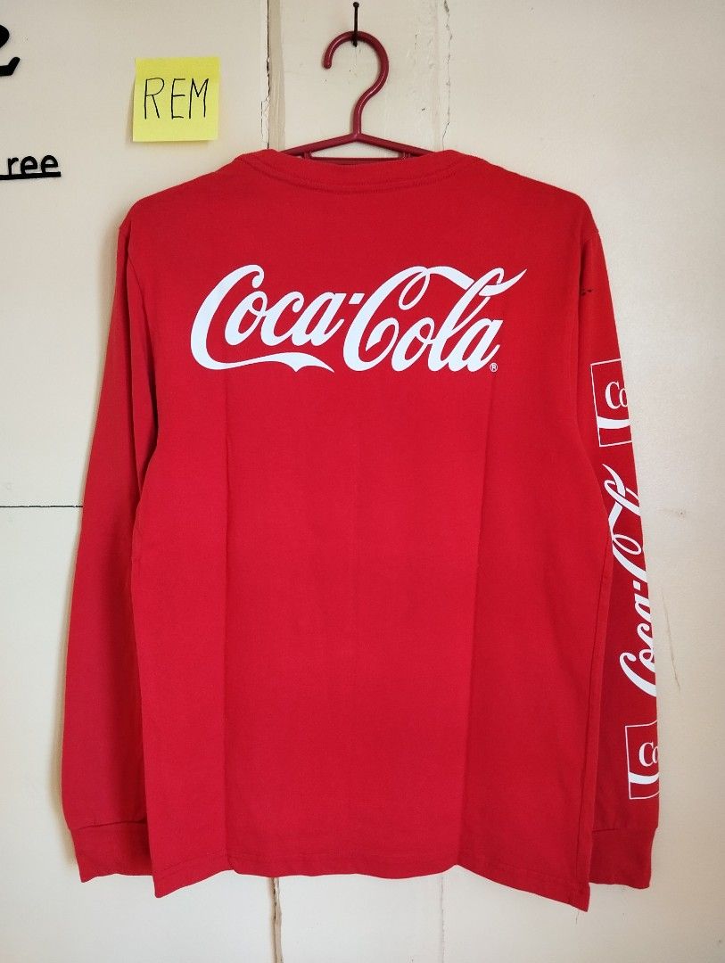 Coca Cola Long sleeve Shirt, Men's Fashion, Tops & Sets, Tshirts & Polo ...
