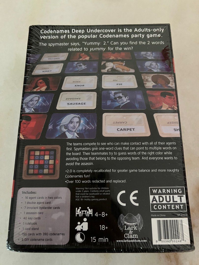 Codenames Deep Undercover, Hobbies & Toys, Toys & Games on Carousell
