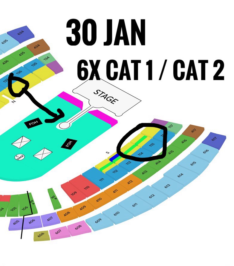 Coldplay Cat 1 / 2 Concert Tickets Singapore 30 Jan, Tickets & Vouchers ...