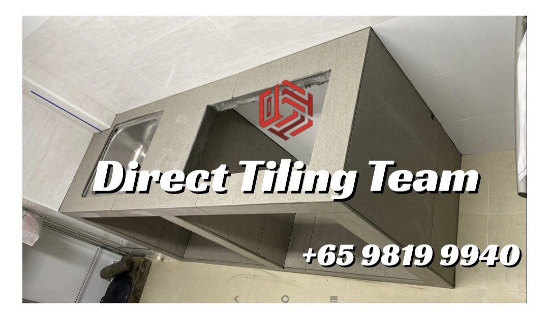 Concrete kitchen sink & Stove support by Direct Tiling Team, Furniture ...