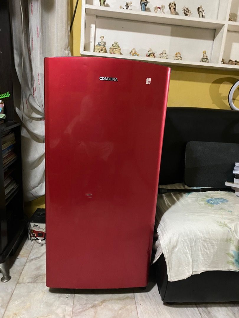 CONDURA 110cm red refrigerator, TV & Home Appliances, Kitchen ...