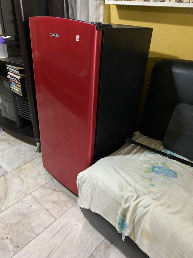 CONDURA 110cm red refrigerator, TV & Home Appliances, Kitchen ...