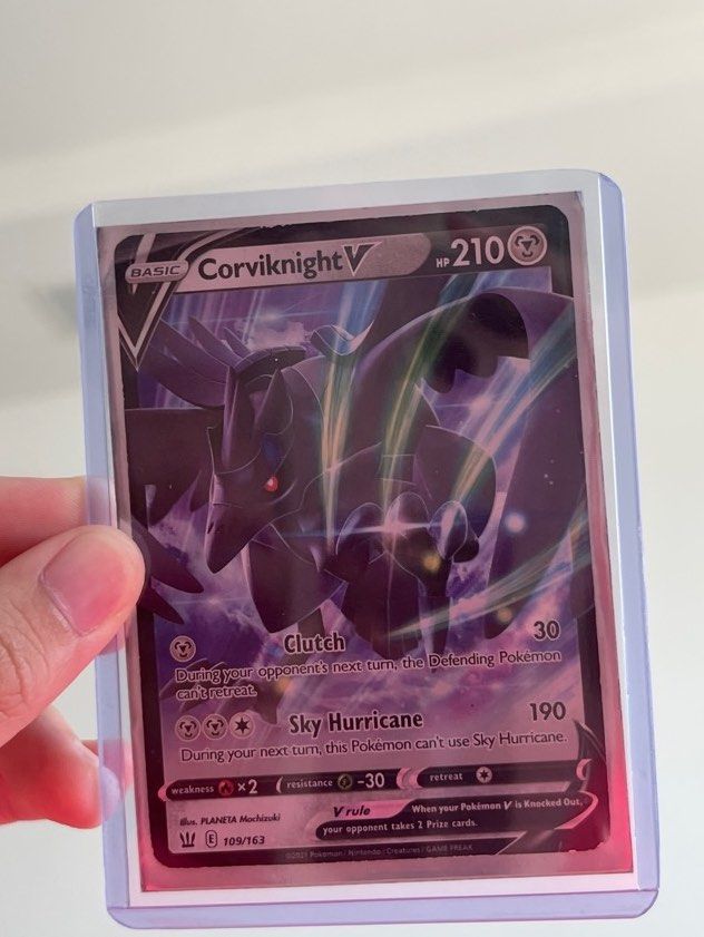 Corviknight V pokemon card, Hobbies & Toys, Toys & Games on Carousell