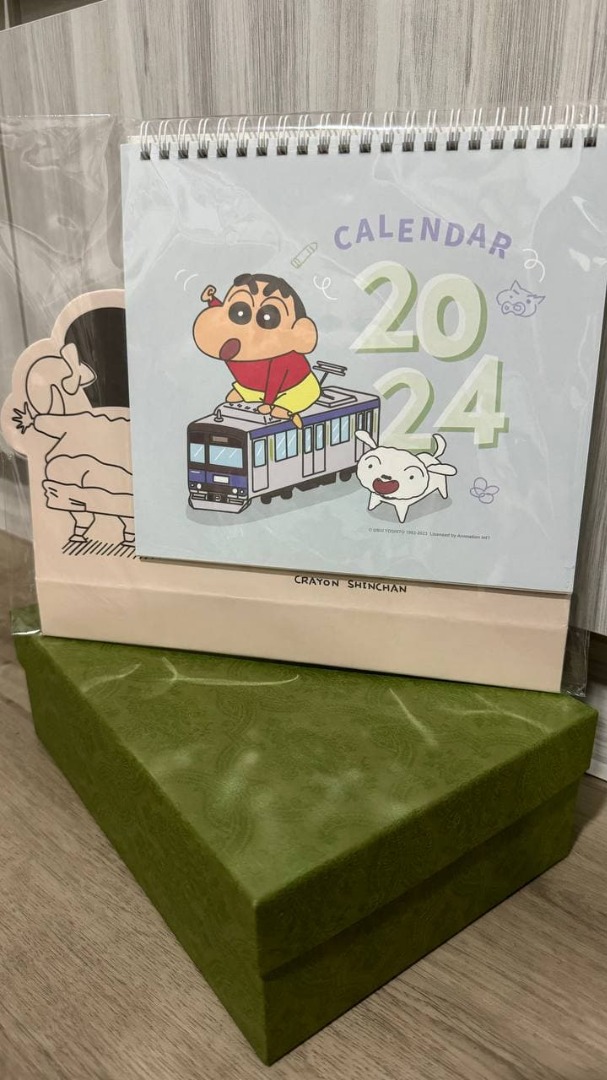 Crayon Shin Chan Limited Edition 2024 Table Calendar, Hobbies & Toys ...