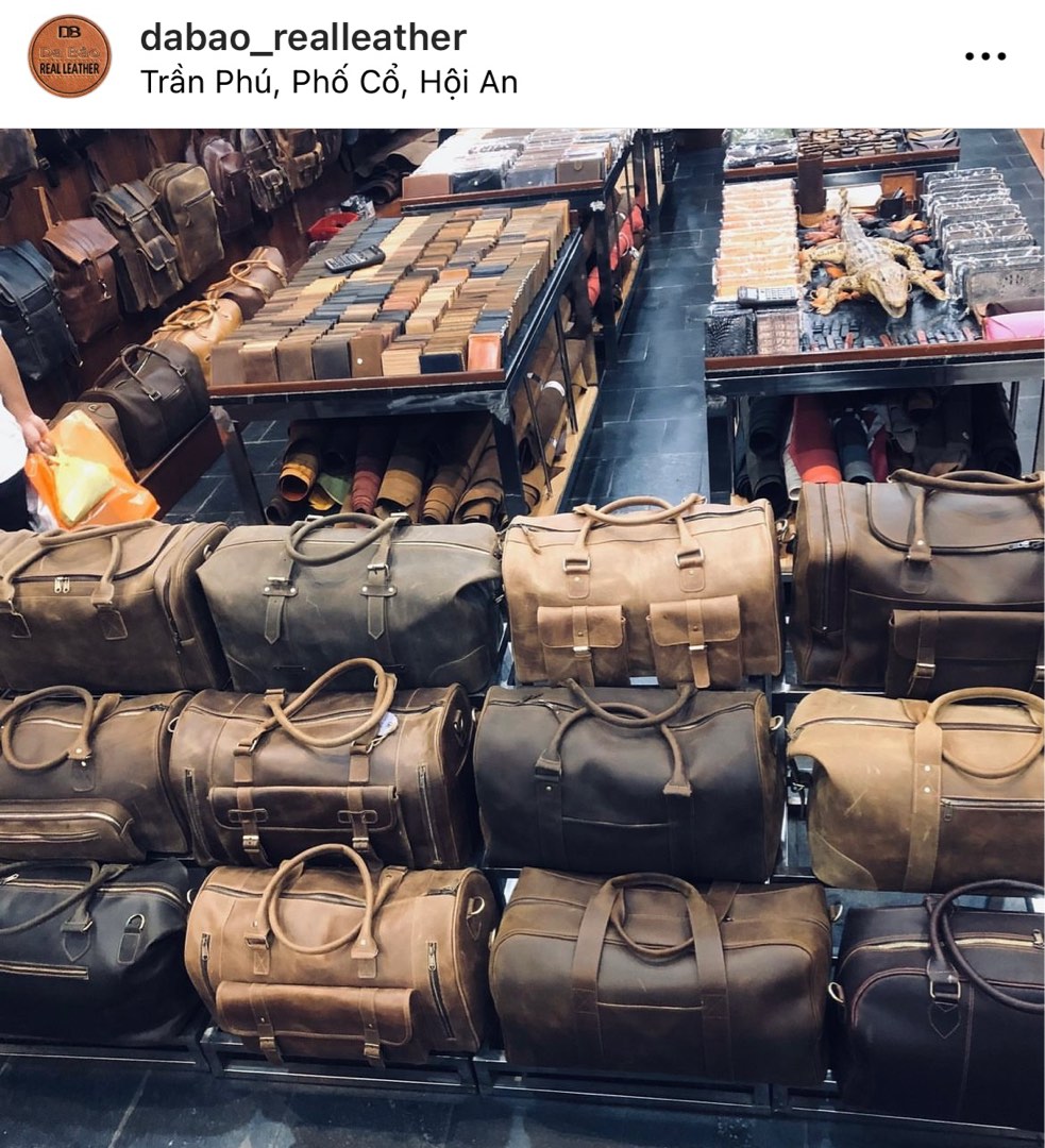 Da Bao Real Leather Duffle Bag in Brown from Hoi An, Men's Fashion ...