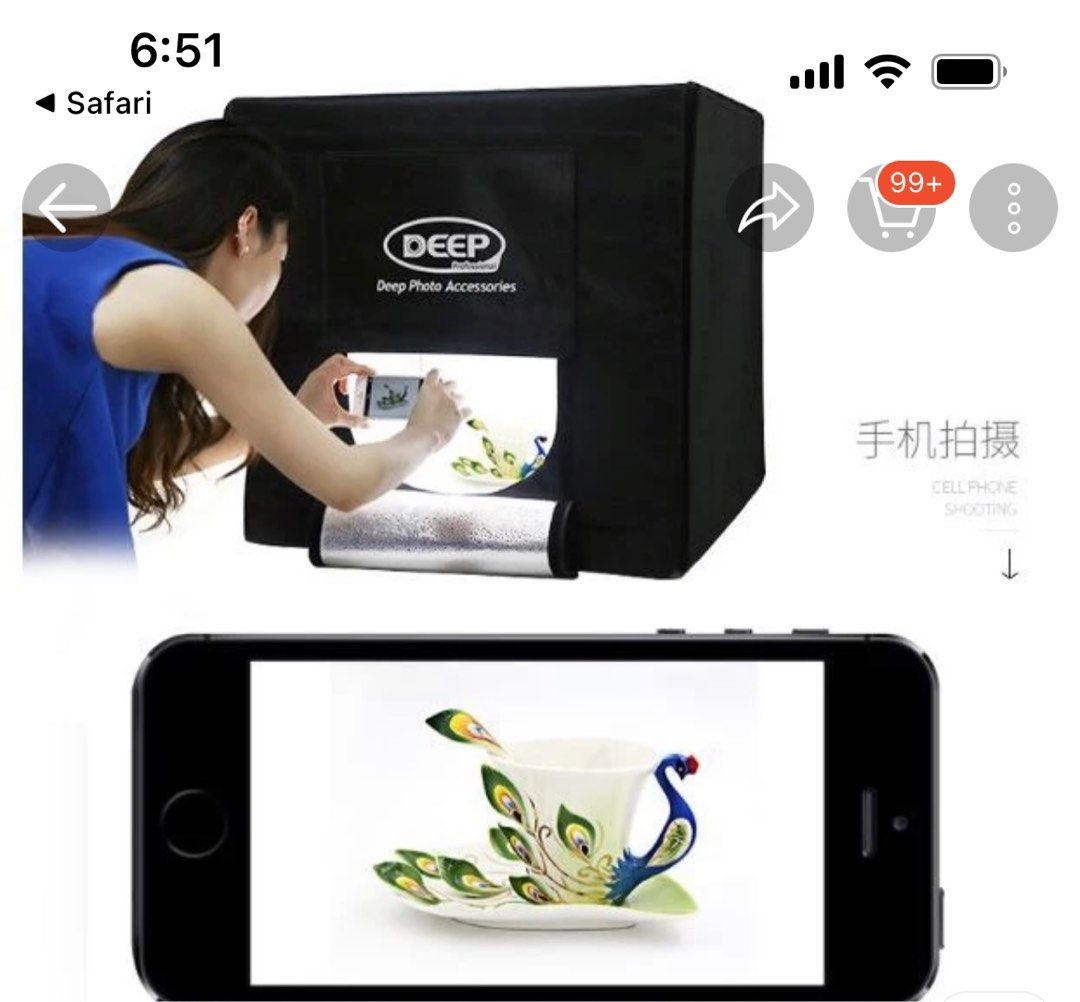 Deep Professional LED Photography Studio Light Box (original price $160 ...