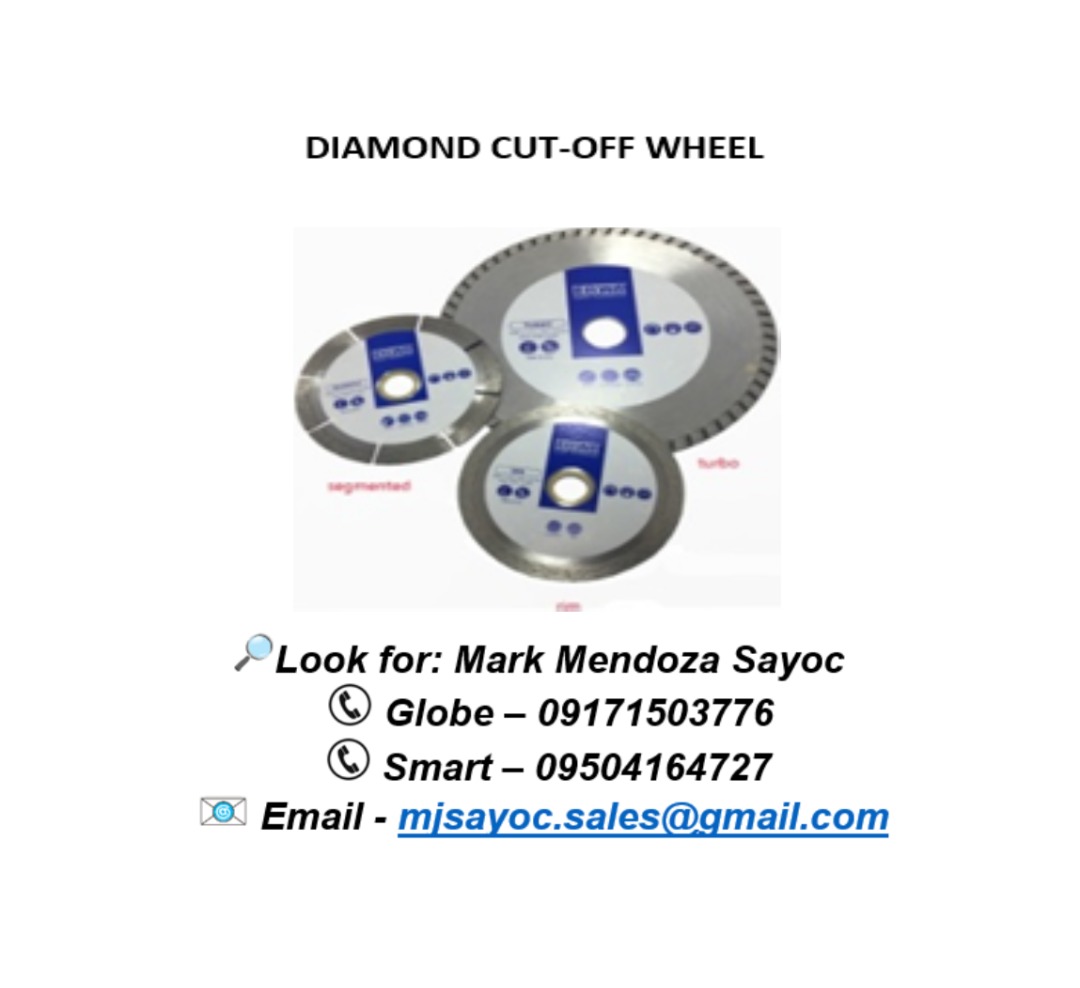 DIAMOND CUT-OFF WHEEL, Commercial & Industrial, Construction Tools ...
