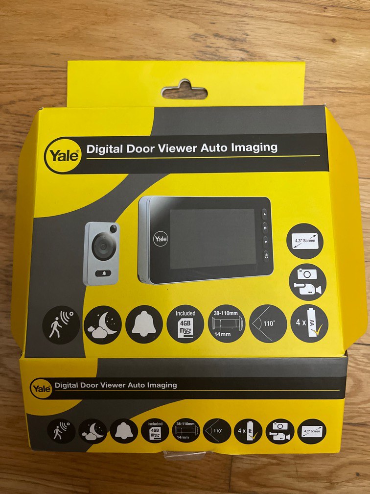 Yale Digital door viewer, Furniture & Home Living, Security & Locks ...