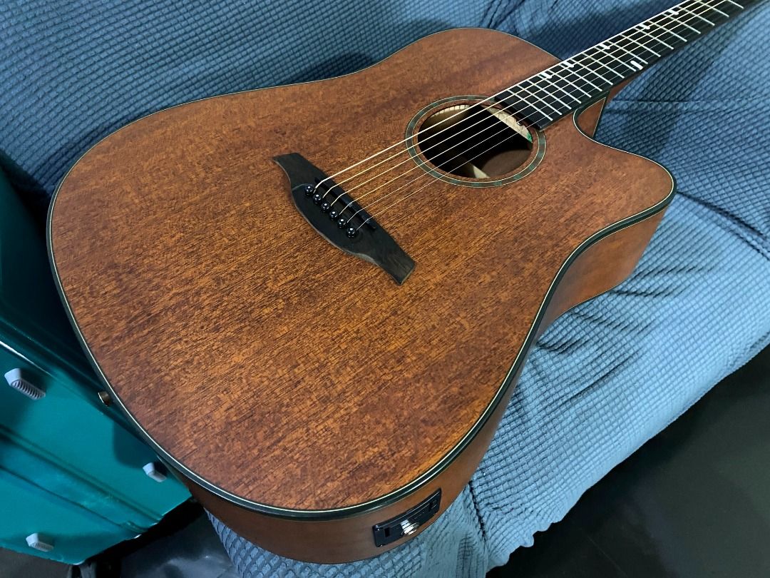 DND Django All Mahogany Guitar, Hobbies & Toys, Music & Media, Musical ...