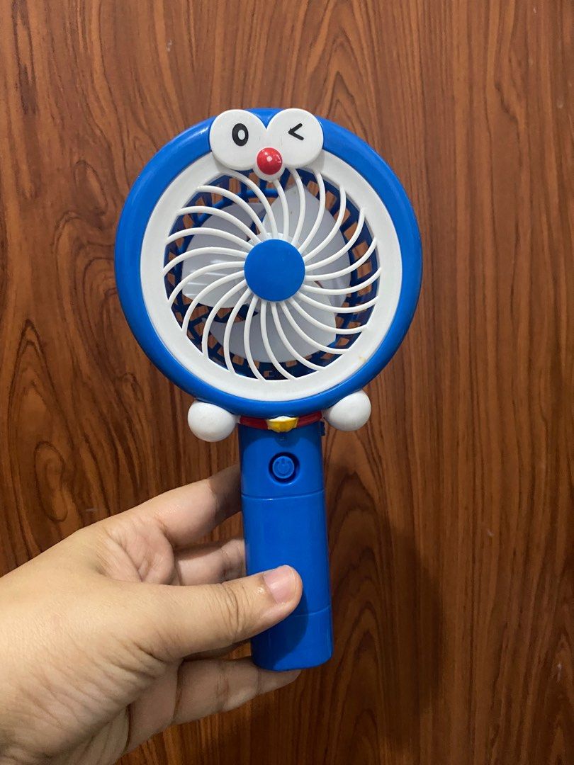 Doraemon mini fan, Furniture & Home Living, Lighting & Fans, Fans on ...