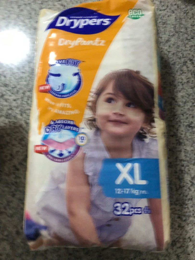 Drypers Drypantz XL diaper pants, Babies & Kids, Bathing & Changing ...