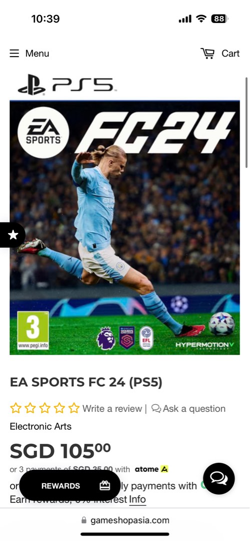 EAFC PS5 (Asia Edition), Video Gaming, Video Games, PlayStation on ...