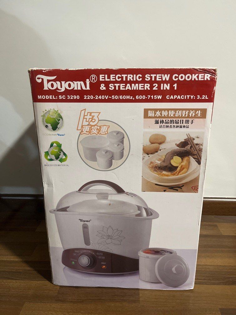 Electric stew cooker & steamer 2 in 1, TV & Home Appliances, Kitchen ...