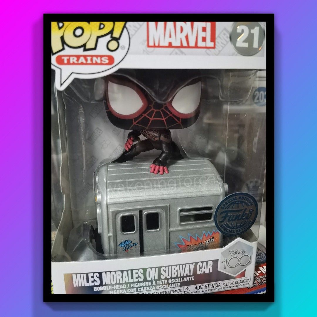 Funko marvel trains disney 100 series - spider-man miles morales on ...