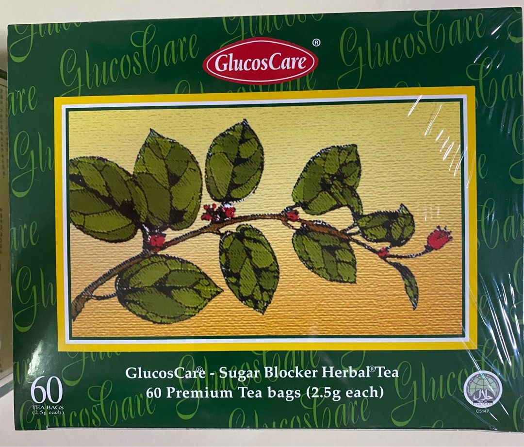 Glucoscare Sugar Blocker Herbal Tea (2 x 60s), Health & Nutrition ...