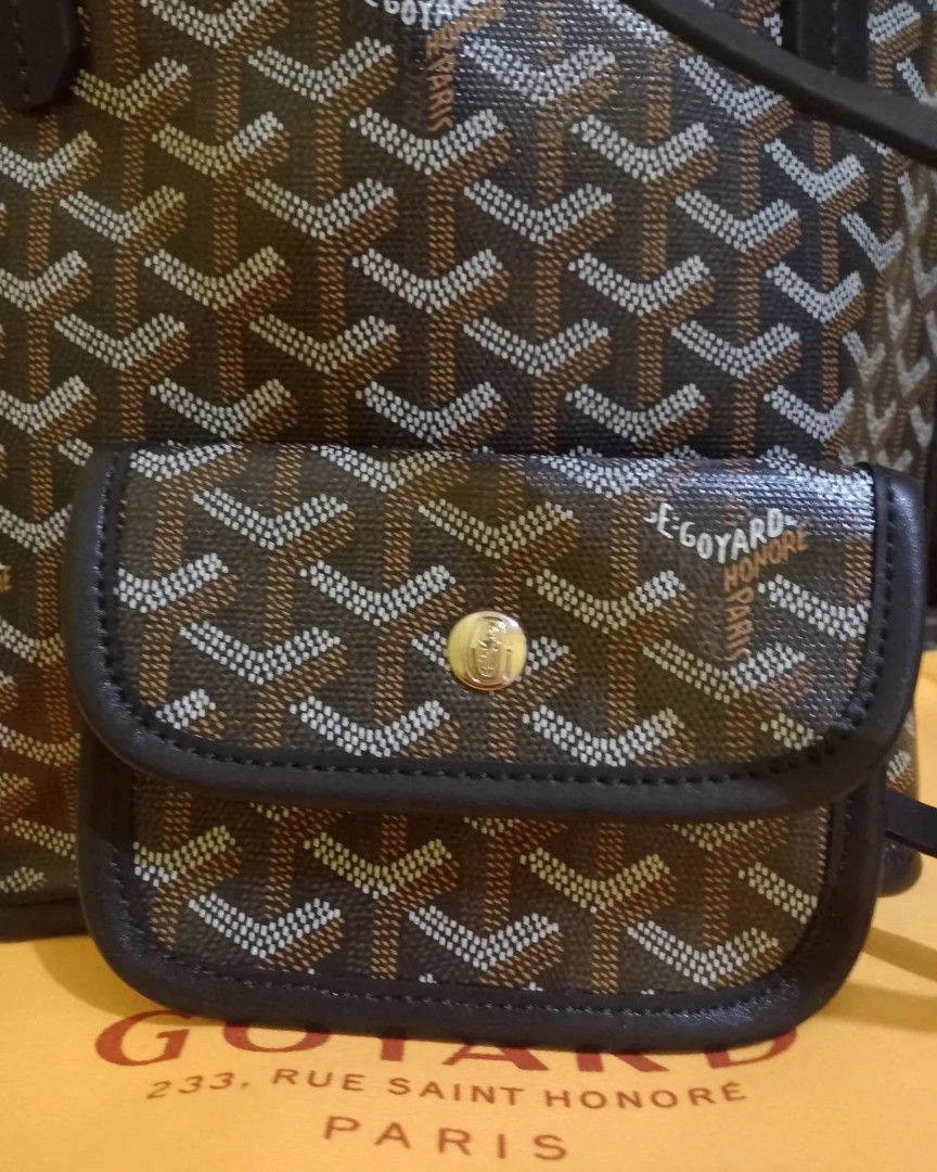 Goyard Mini Anjou " new black", Luxury, Bags & Wallets on Carousell