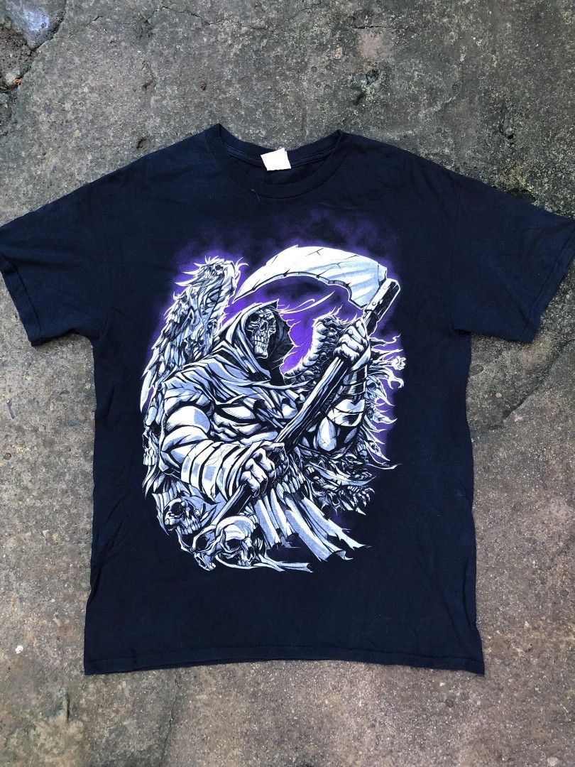 Grim reaper tshirt, Men's Fashion, Tops & Sets, Tshirts & Polo Shirts ...