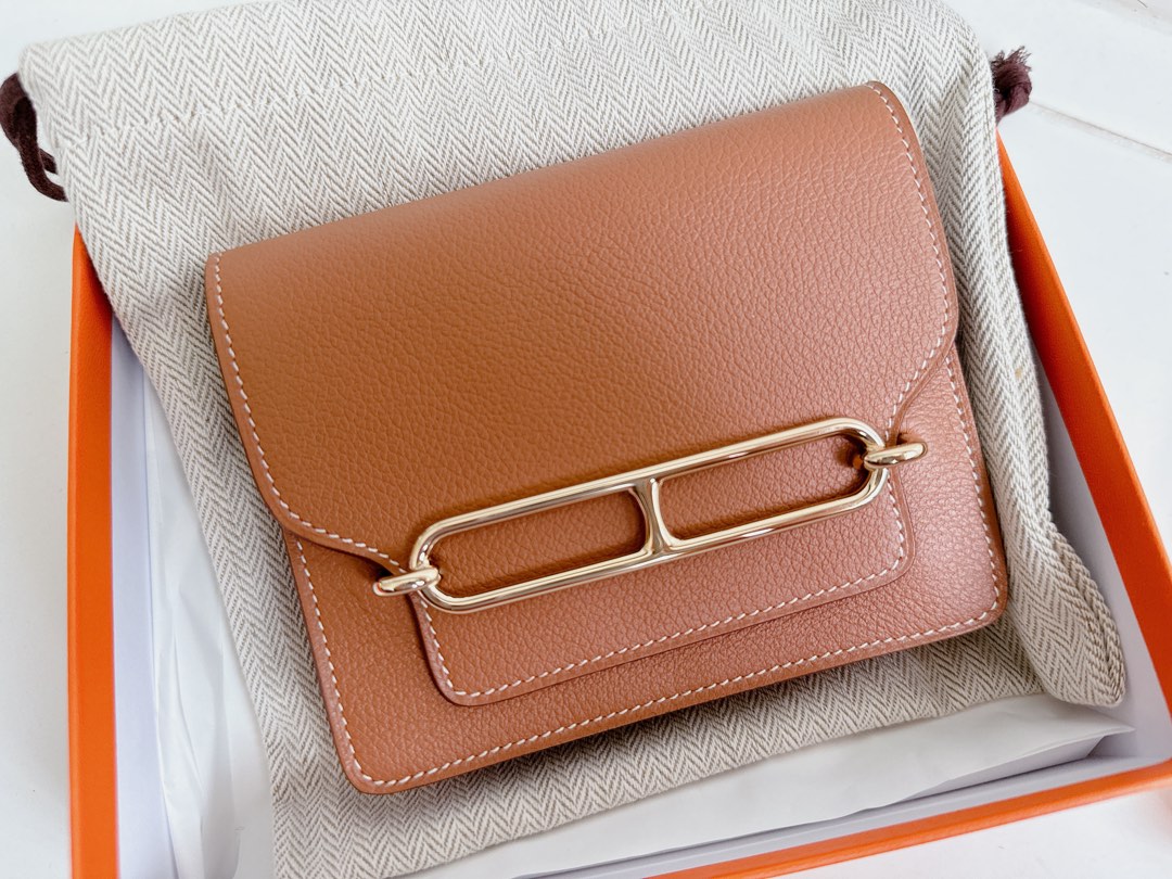 Hermes Roulis Slim Gold (full set), Luxury, Bags & Wallets on Carousell