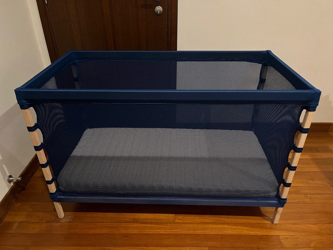 Ikea Flitig mesh cot, Babies & Kids, Baby Nursery & Kids Furniture ...