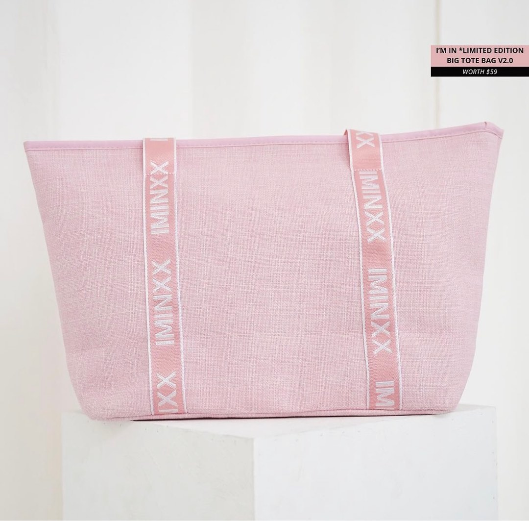 I’m in limited edition big tote bag v2.0 in pink, Women's Fashion, Bags & Wallets, Tote Bags on ...