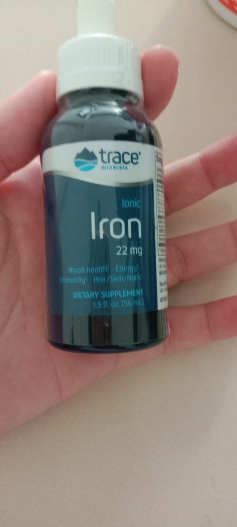 Ionic iron drops liquid. Trace minerals, Health & Nutrition, Health ...