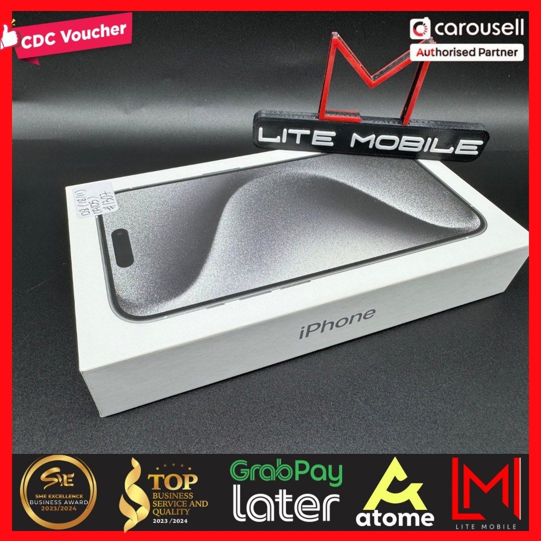 iPhone 15 Pro White Titanium 128GB, Mobile Phones & Gadgets, Mobile ...