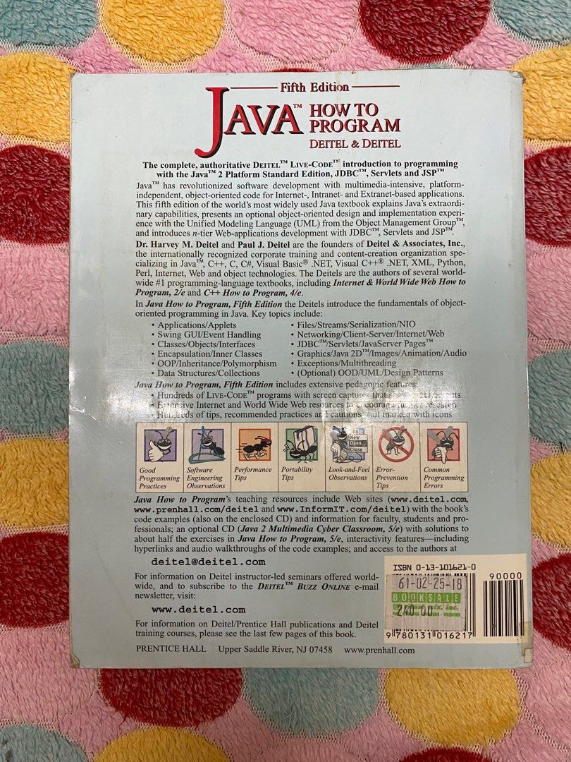 Java: How to Program (5th Edition), Hobbies & Toys, Books & Magazines ...