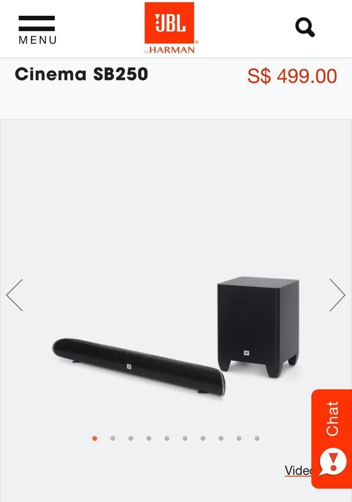JBL SB250 Sound System, Audio, Soundbars, Speakers & Amplifiers on ...