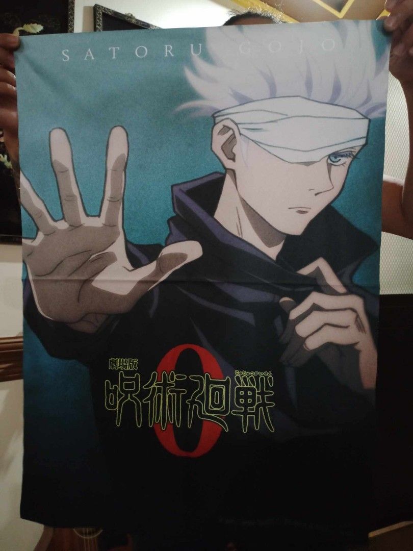 Jujutsu kaisen cloth banner/handkerchief, Hobbies & Toys, Memorabilia ...