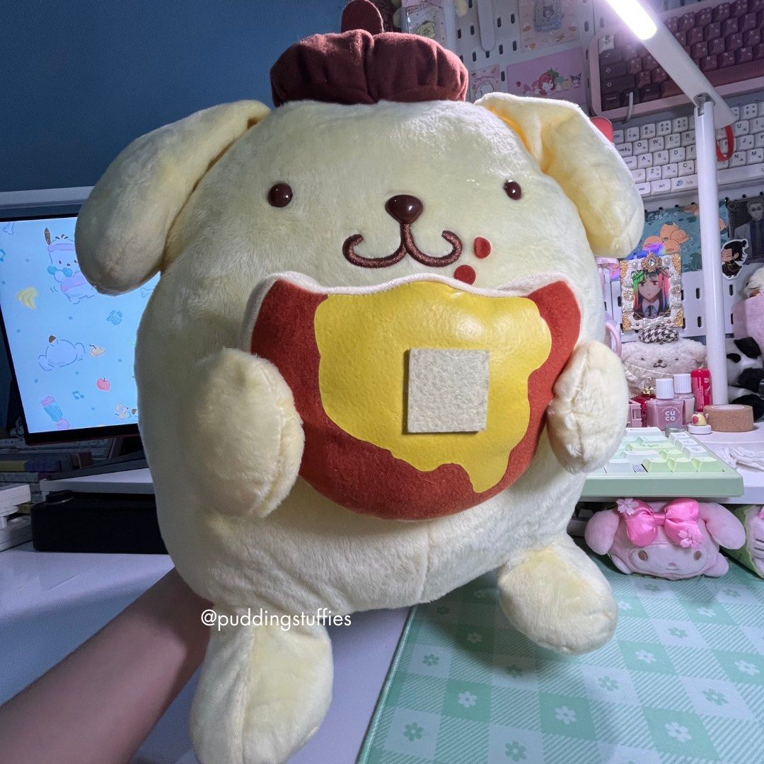 Jumbo Pompompurin Holding Pancake Plushie, Hobbies & Toys, Toys & Games ...