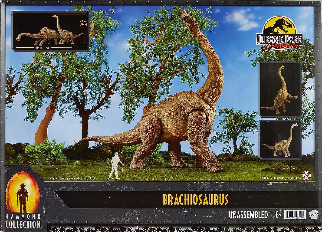 Jurassic Park Hammond Collection Series Brachiosaurus Model, Hobbies ...