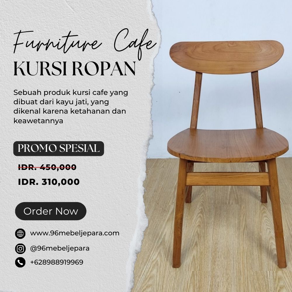 Kursi Cafe Kayu Jati Cempaka Putih Barat | WA 0898-8919-969, Antik ...