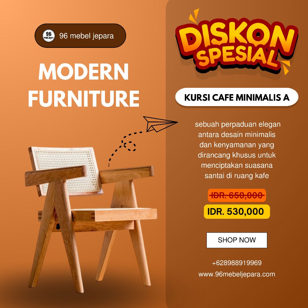 Kursi Cafe Kayu Jati Slipi | WA 0898-8919-969, Antik, Lainnya di Carousell
