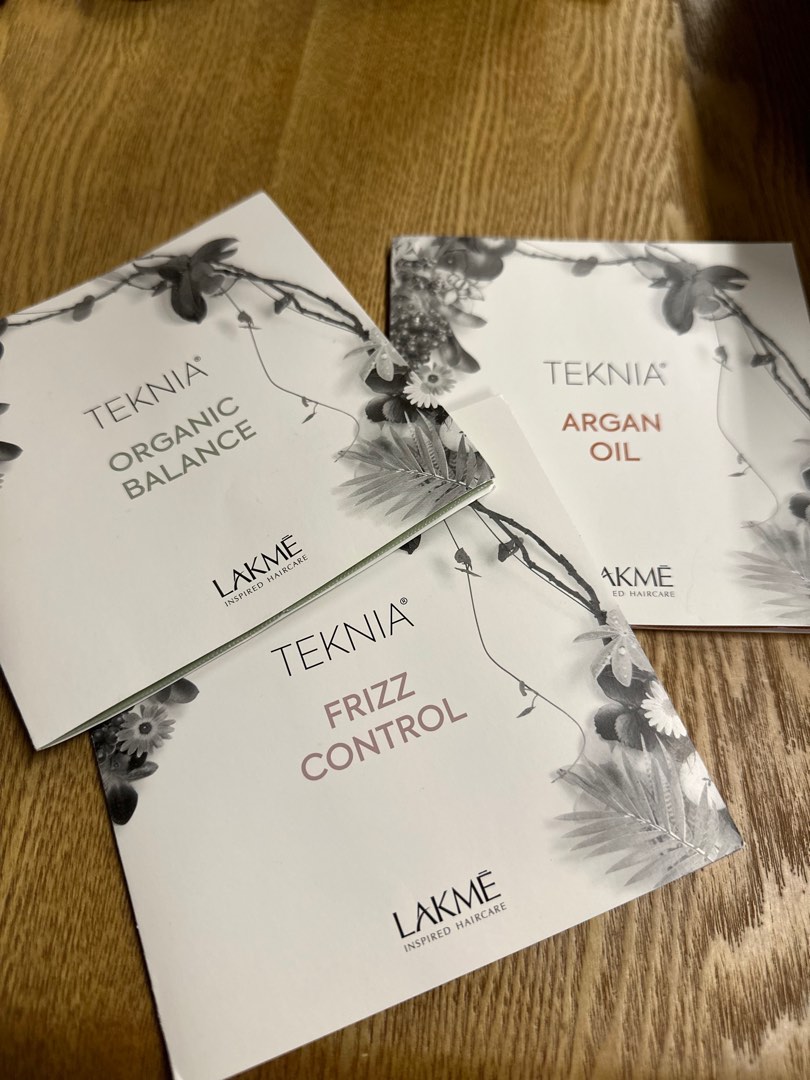 Lakme Teknia Argan Oil / Organic Balance / Frizz Control Shampoo and ...