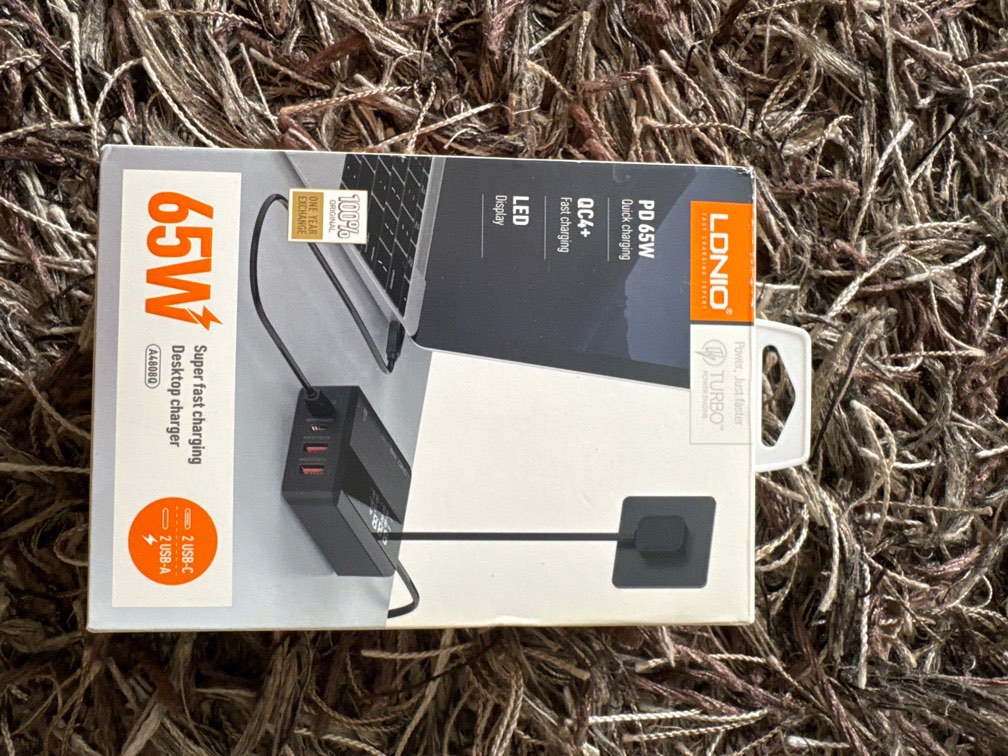 LDNIO 65W Super Fast Deaktop Charger, Computers & Tech, Parts & Accessories, Chargers on Carousell