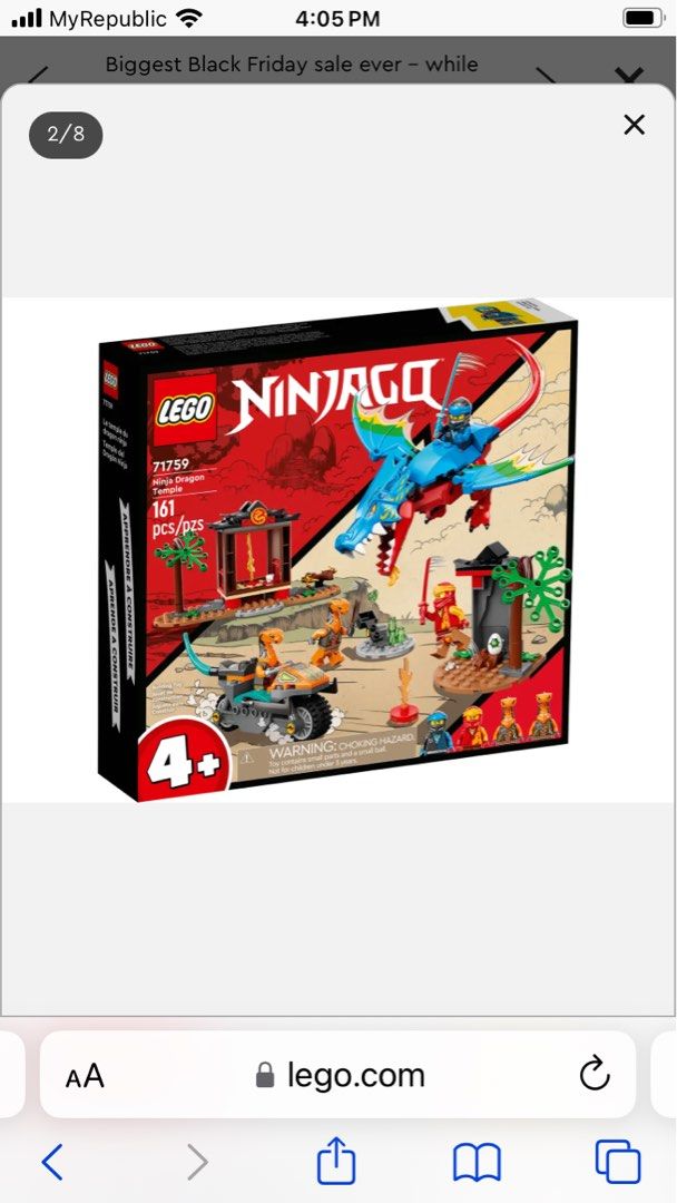 Lego 71759 - NINJAGO -Ninja Dragon Temple, Hobbies & Toys, Toys & Games ...