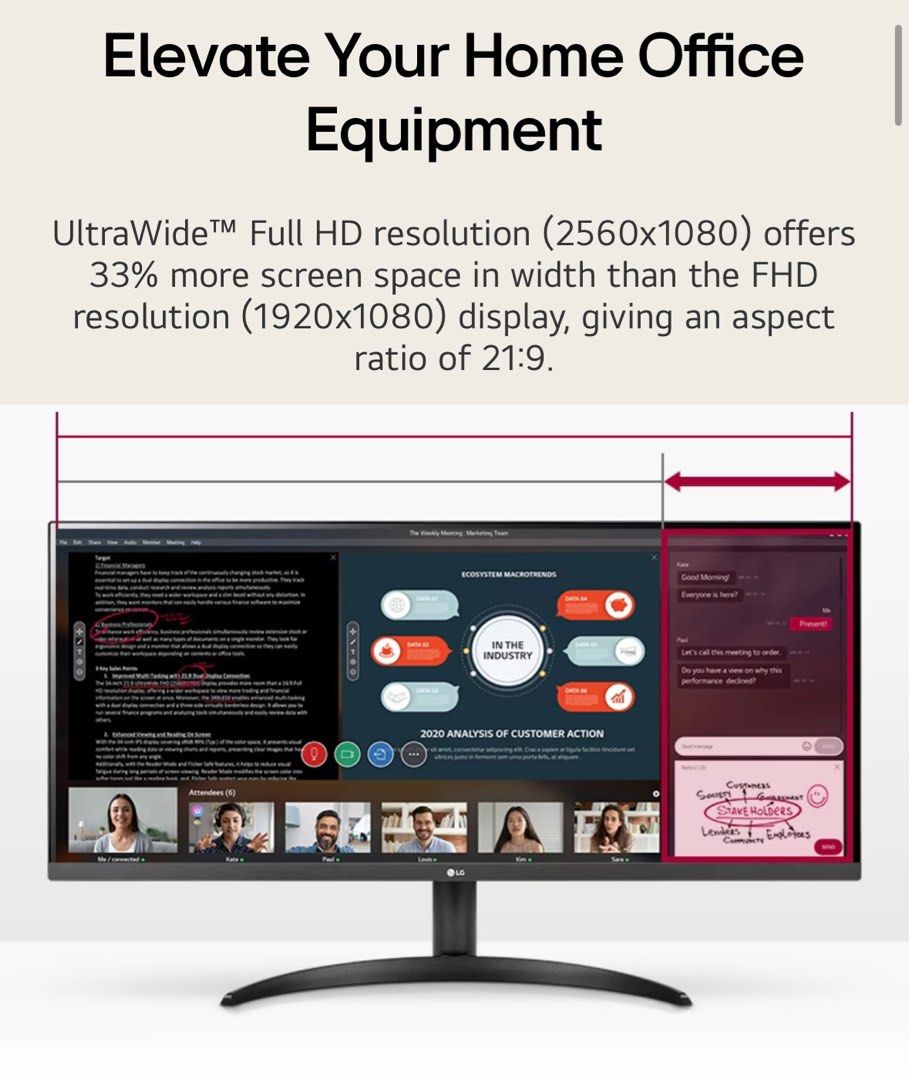 LG Ultrawide Monitor 34inch, Computers & Tech, Parts & Accessories ...