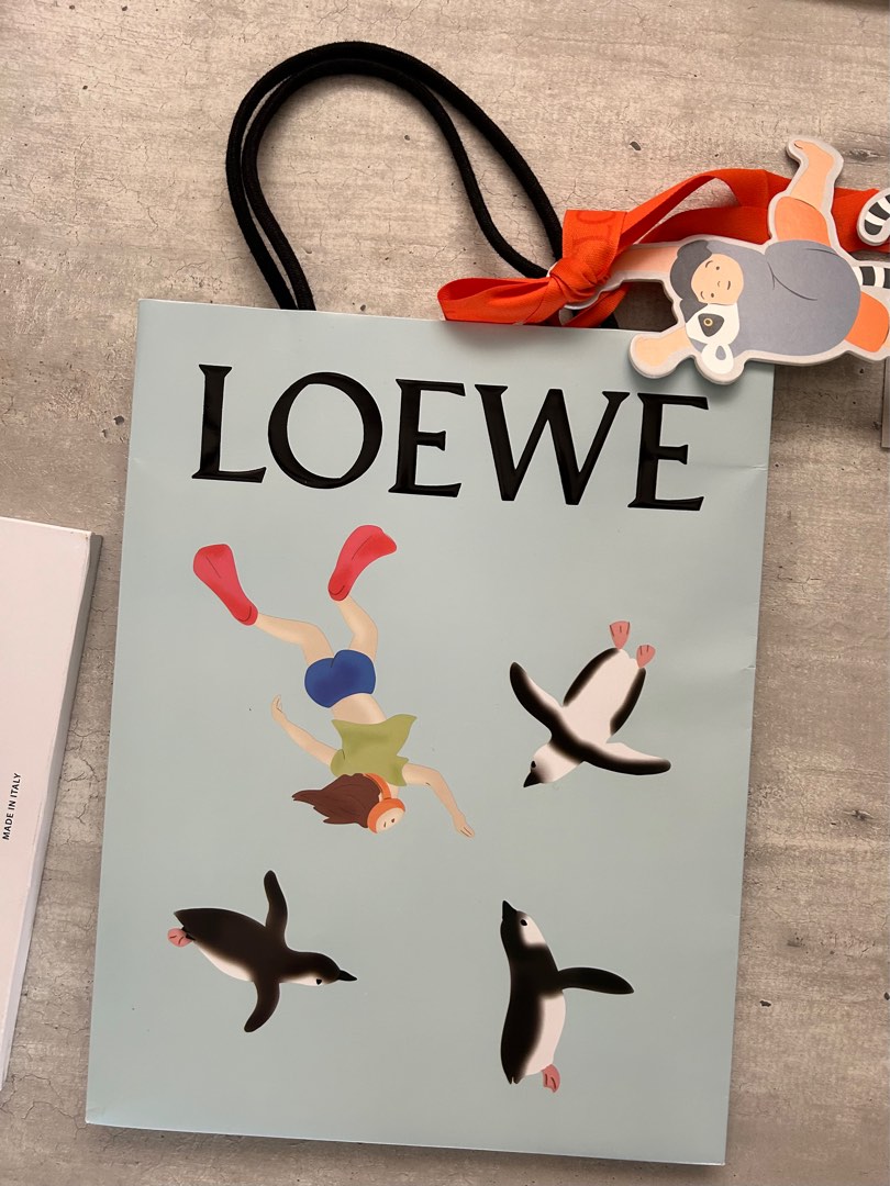 Loewe limited edition paper bag, Luxury, Accessories on Carousell