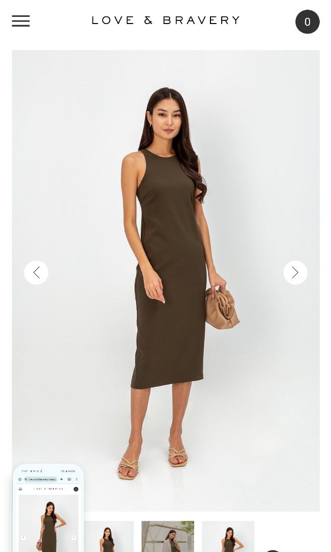 Love and bravery DEVINA TANK COLUMN MIDI DRESS, Women's Fashion, Dresses & Sets, Dresses on ...