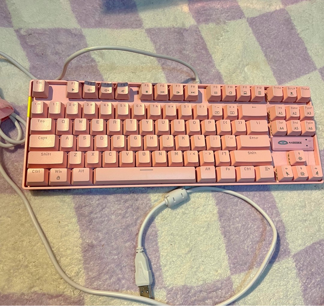 Magegee MK-Star Pink Mechanical Keyboard with Backlight, Computers ...